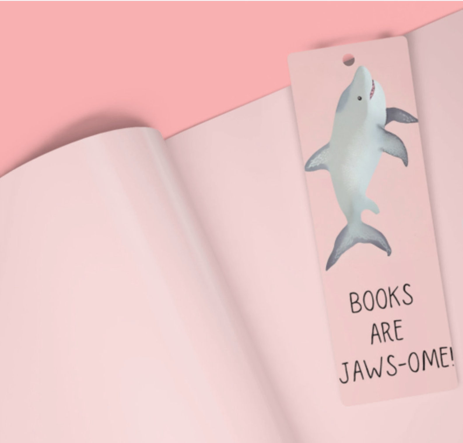 Printable Bookmarks for Book Lovers, Digital Ocean Bookmarks, Shark ...