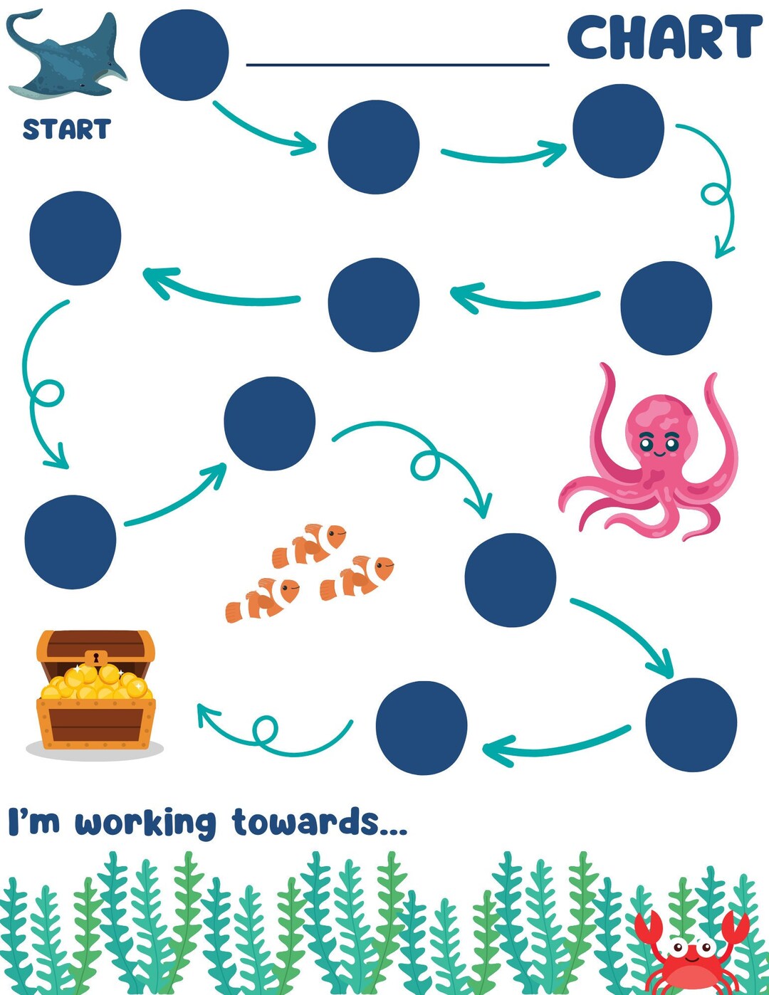 Under the Sea - Behavior Reward Chart - Etsy