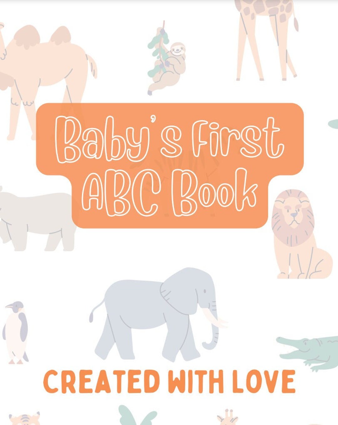 Baby's First ABC Book | ABC Coloring Book | Baby Shower Coloring Book ...