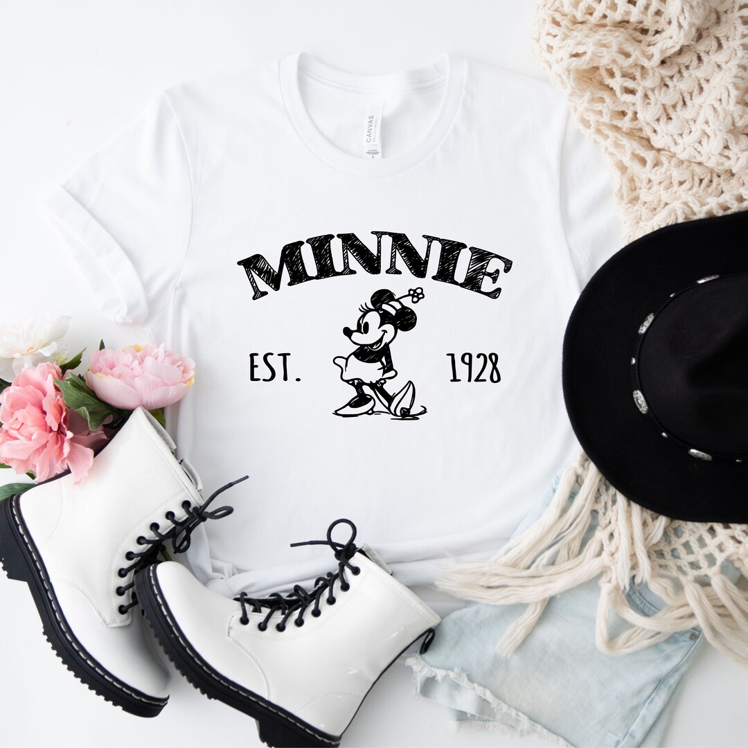 Minnie Mouse Est 1928 Tshirt, Vintage Minnie Shirt, Minnie Mouse Shirt ...