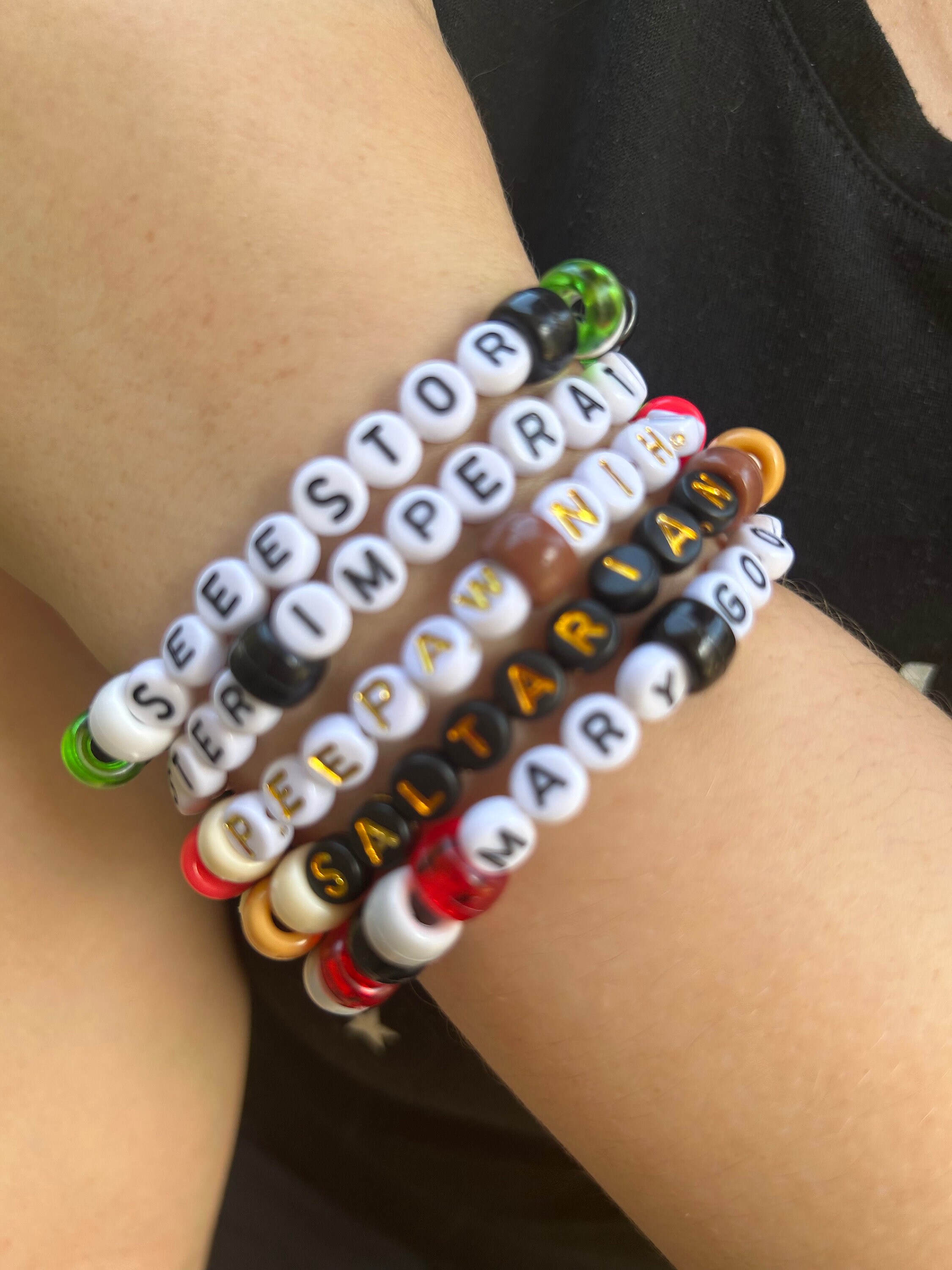 Ghouls and Ghoulettes Galore- Set of 30 Trading Kandi Bracelets - Etsy