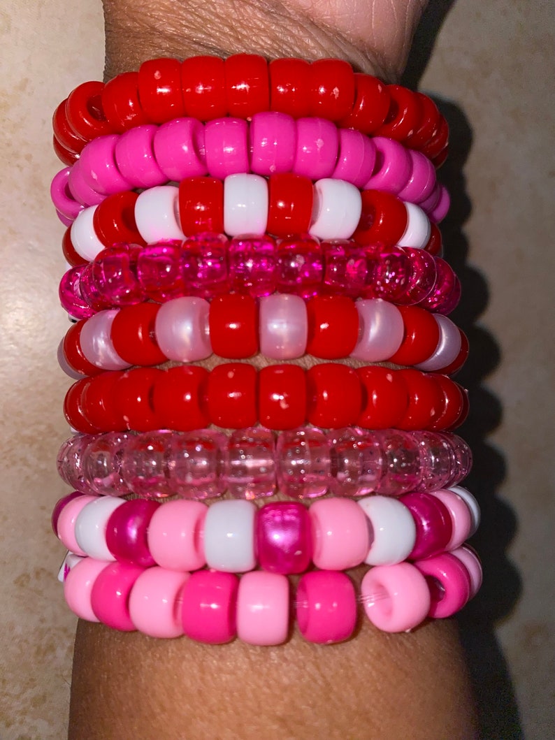Valentine's Day Beaded Bracelets/friendship Bracelets/beaded Bracelets ...