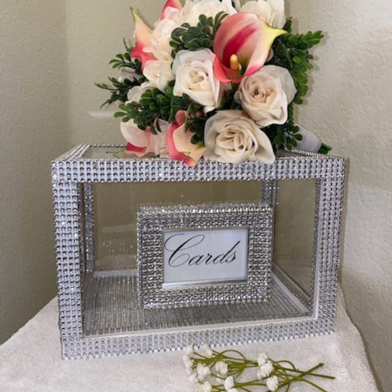 Rhinestone Acrylic Box - Etsy