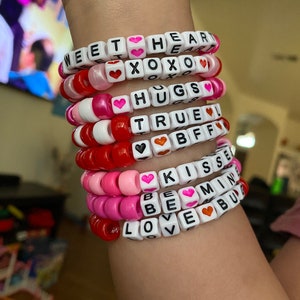 Valentine's Day Beaded Bracelets/friendship Bracelets/beaded Bracelets ...