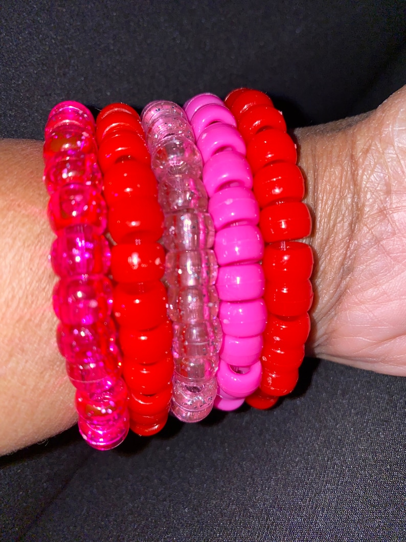 Valentine's Day Beaded Bracelets/friendship Bracelets/beaded Bracelets ...