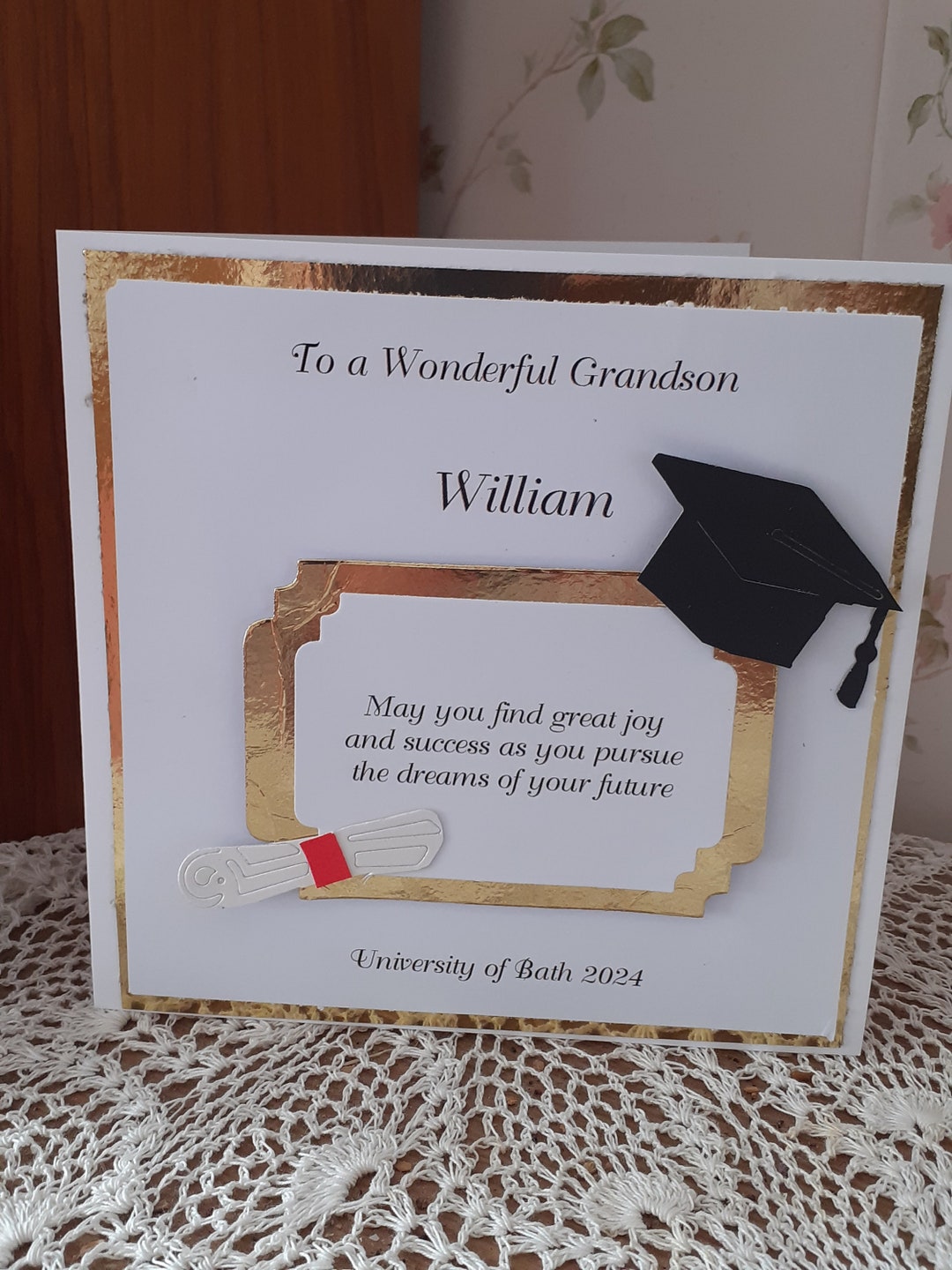 Handmade Personalised Graduation Card - Etsy UK