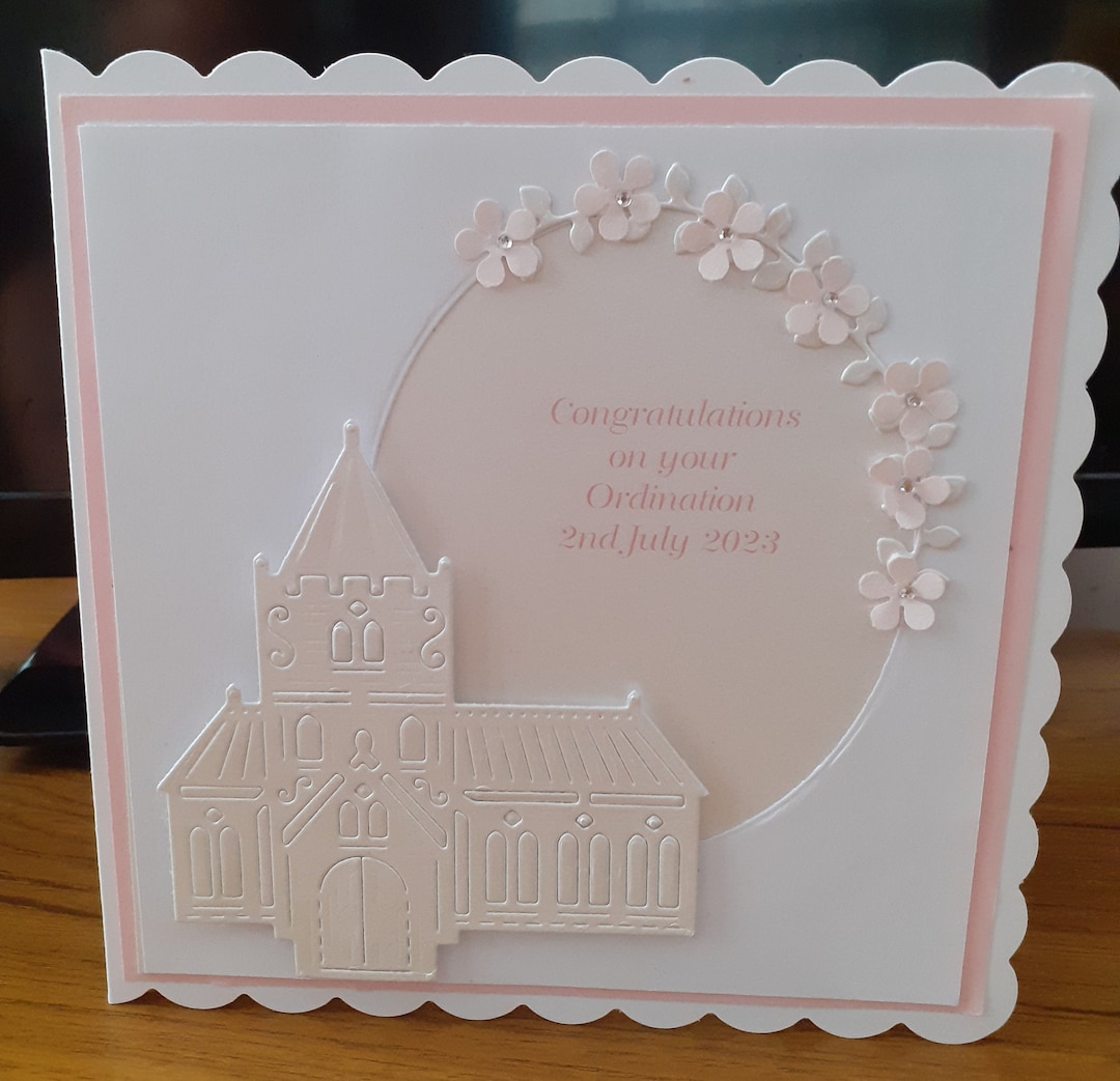 Personalised Handmade Ordination Card - Etsy UK