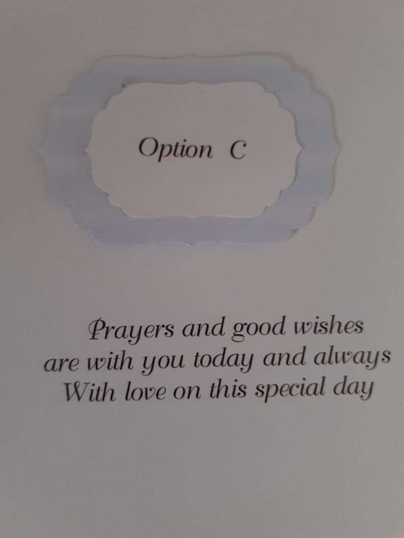 Handmade Personalised Ordination Card - Etsy UK
