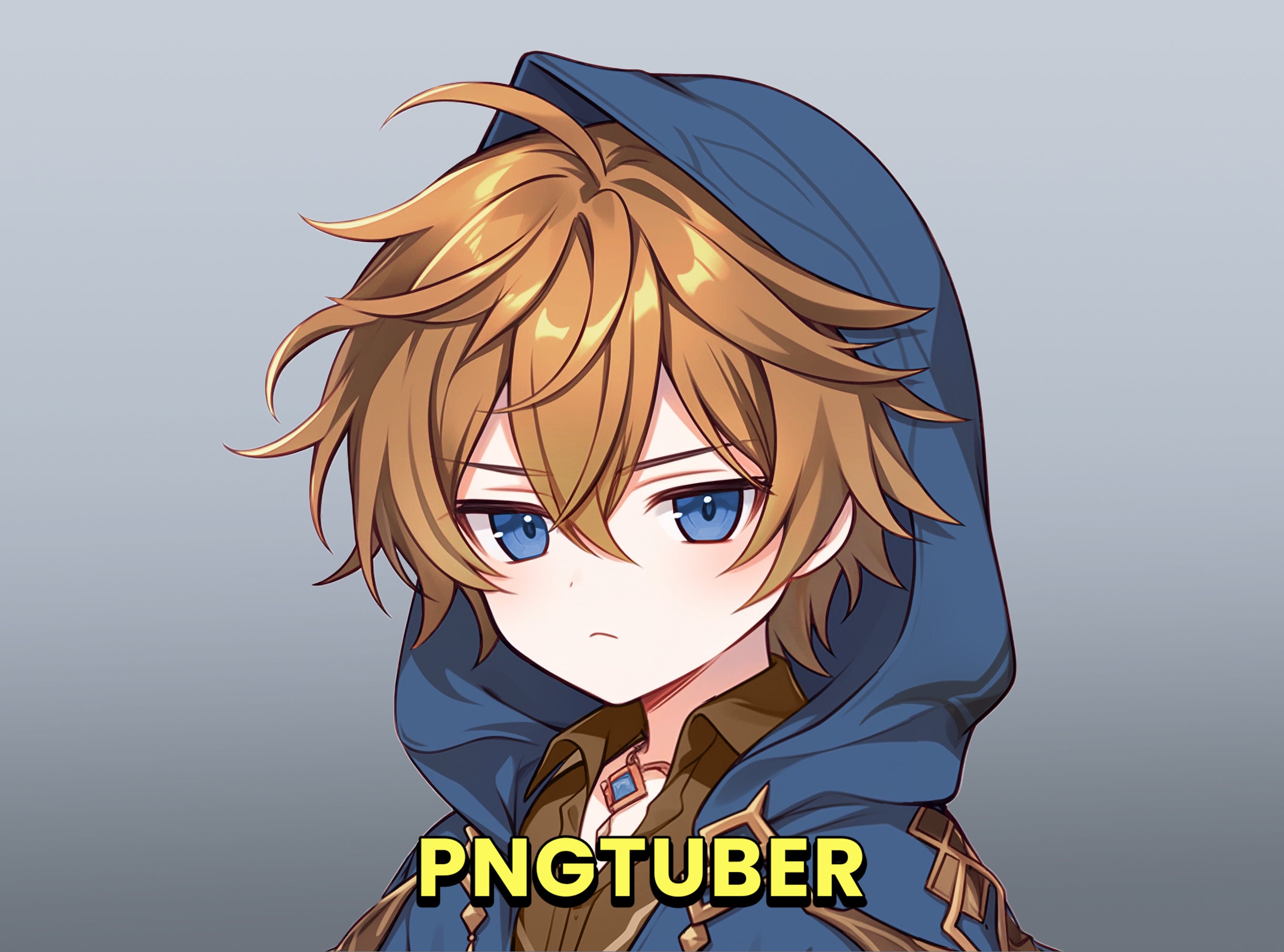 Blonde Knight Chibi Boy Pngtuber Model - Ready to Use - Etsy