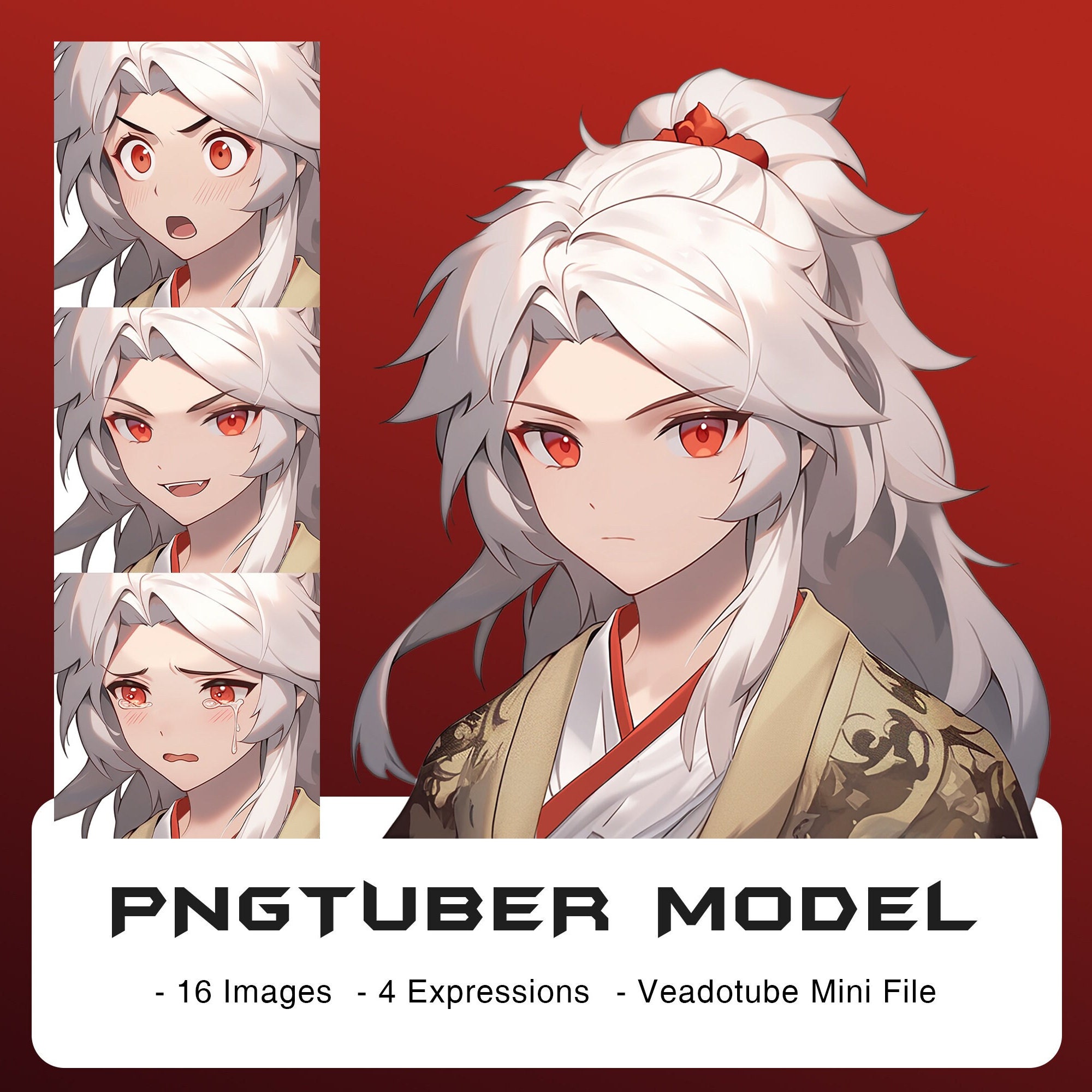 Pngtuber Male | Png Tuber Model | Vtuber Avatar for Gaming Streaming ...