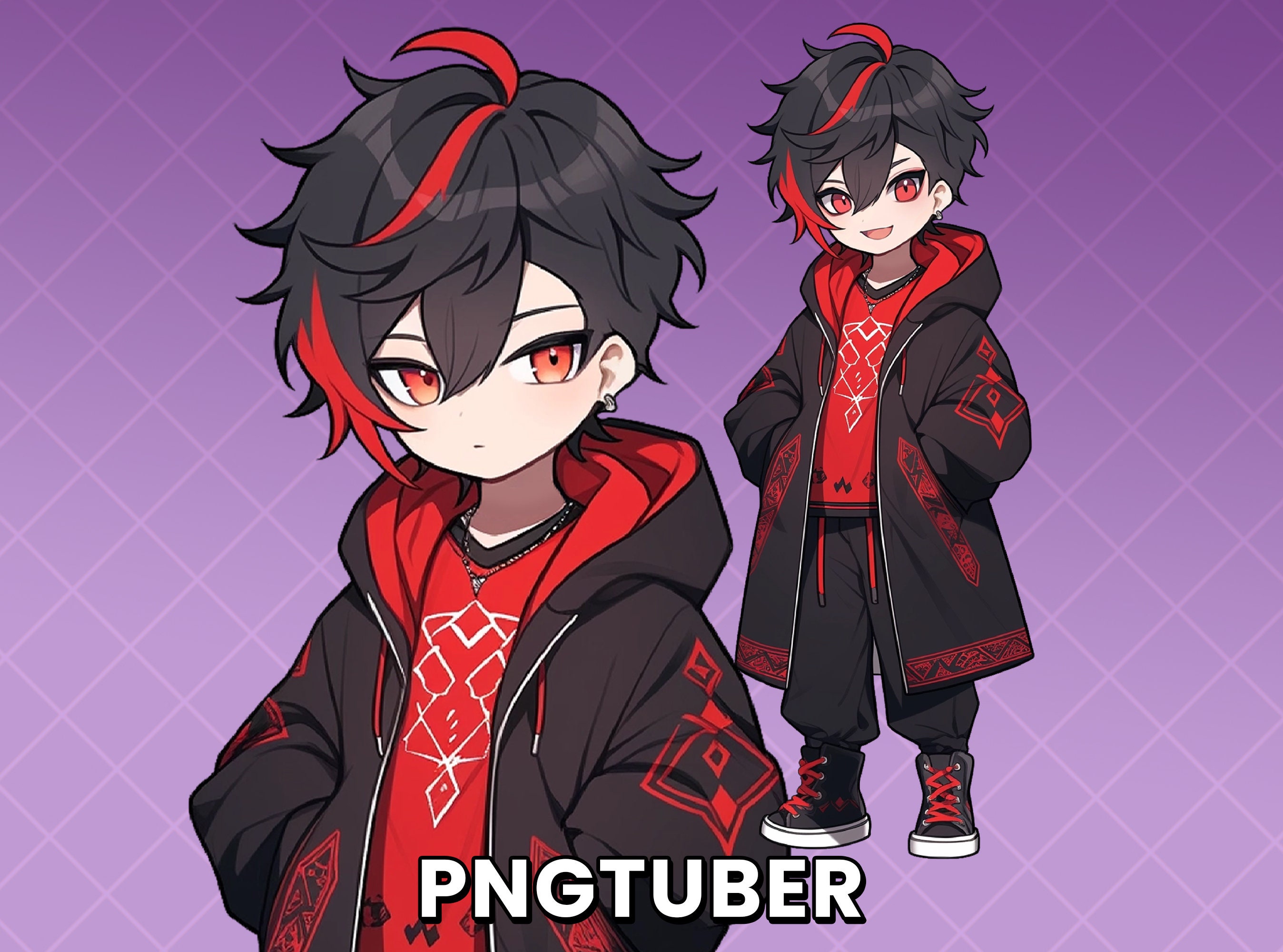 Pngtuber Vyro | Premade Png Tuber Avatar for Gaming Streaming | Twitch ...