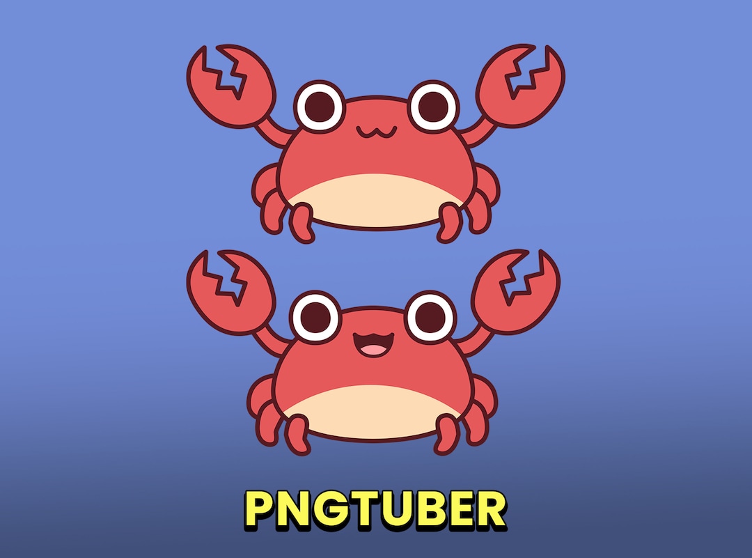 Pngtuber - Crab | Chibi | Cute | Kawaii | Twitch | Youtube | Vtuber ...