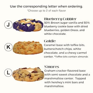 4 Gourmet Cookies Assortment: Bakery Style Baked Treats Gift Set - Etsy