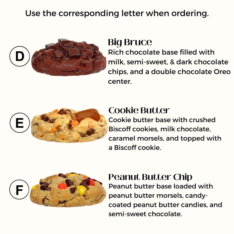 8 Gourmet Assorted Cookies - Choose Your Flavors - Gift - Etsy