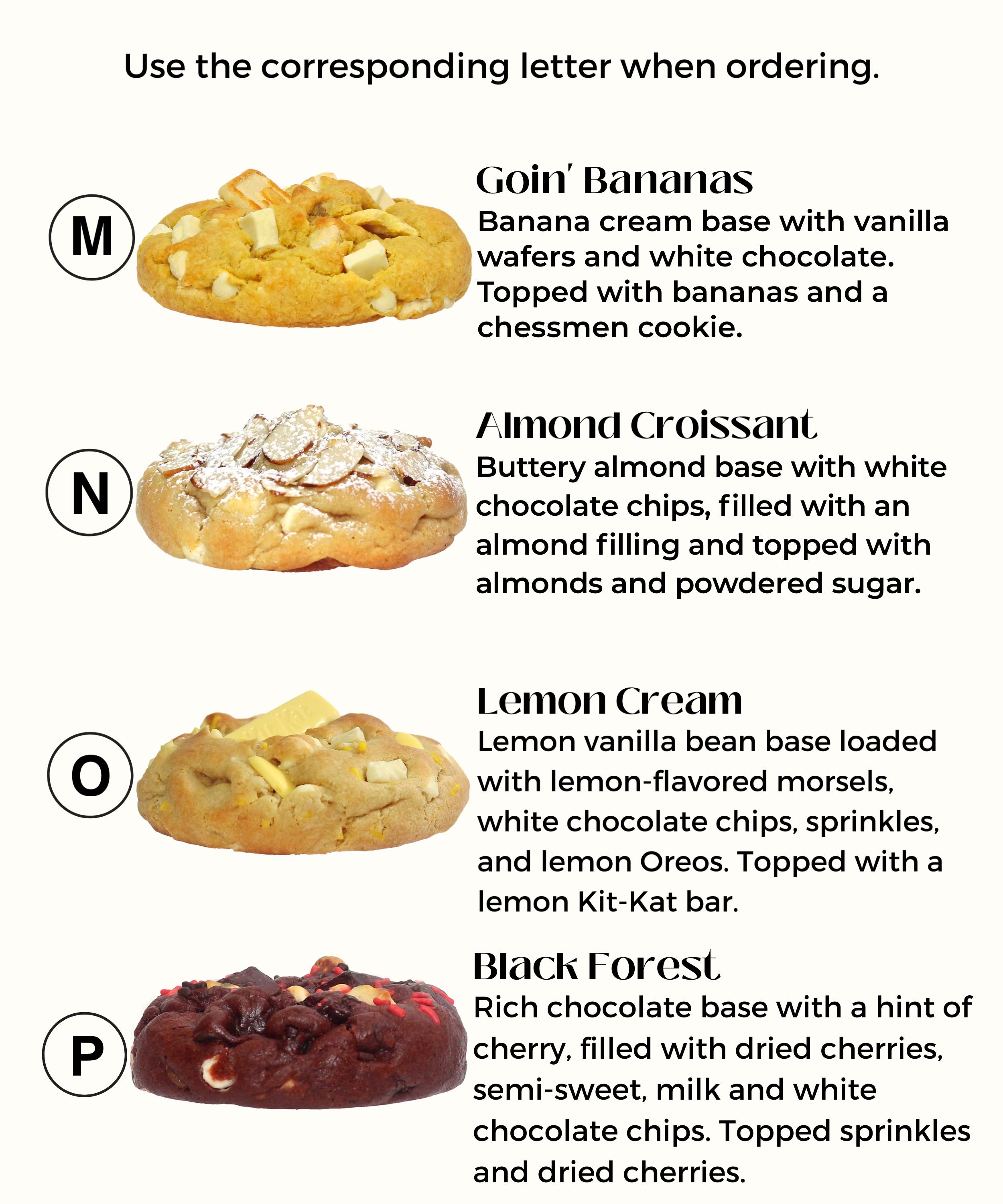 12 Large Bakery-style Cookies: Gourmet Cookies Variety Box, Birthday ...