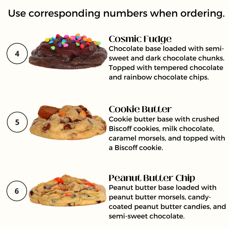 8 Bakery Style Cookies Variety Box Gourmet Cookies Sweetest - Etsy