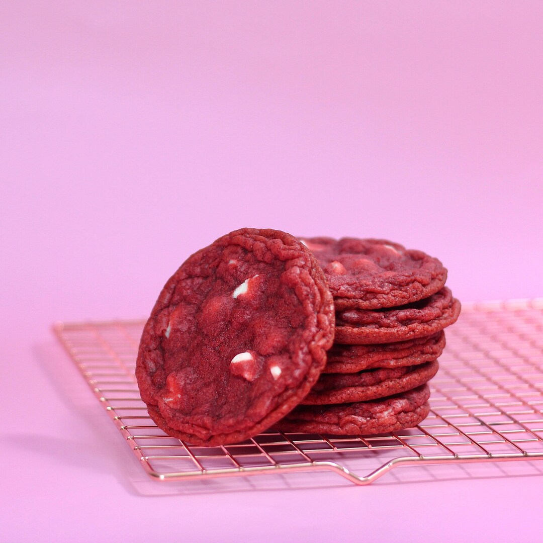 12 Red Velvet Gourmet Cookies, Cream Cheese Cookies, Thank You Gift ...