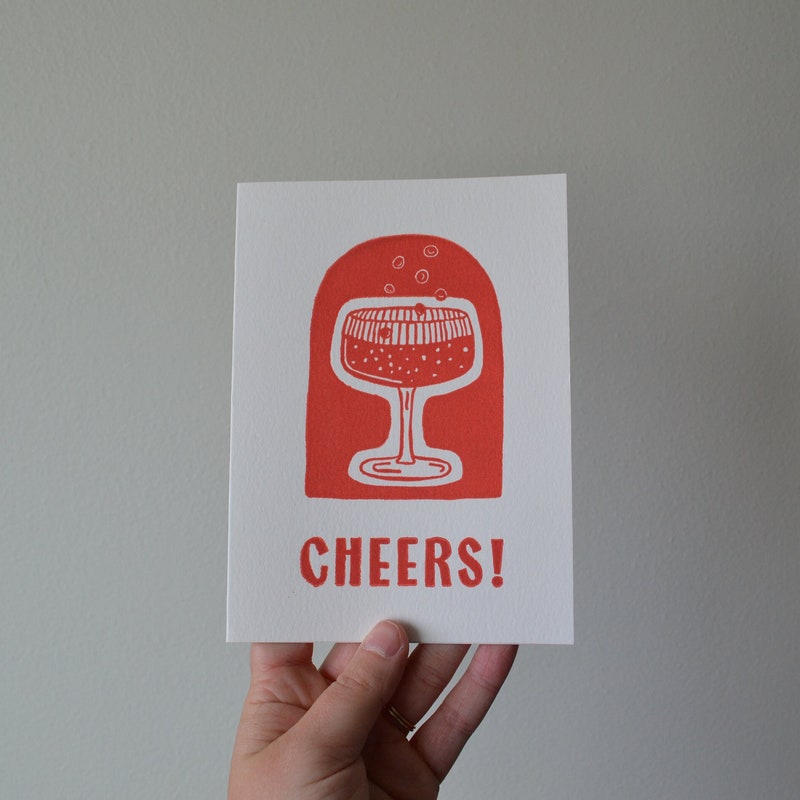 Block Print Cards - Etsy