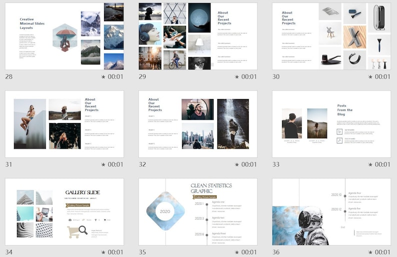 Minimal Modern Clean Business Powerpoint Template | Simple Company ...
