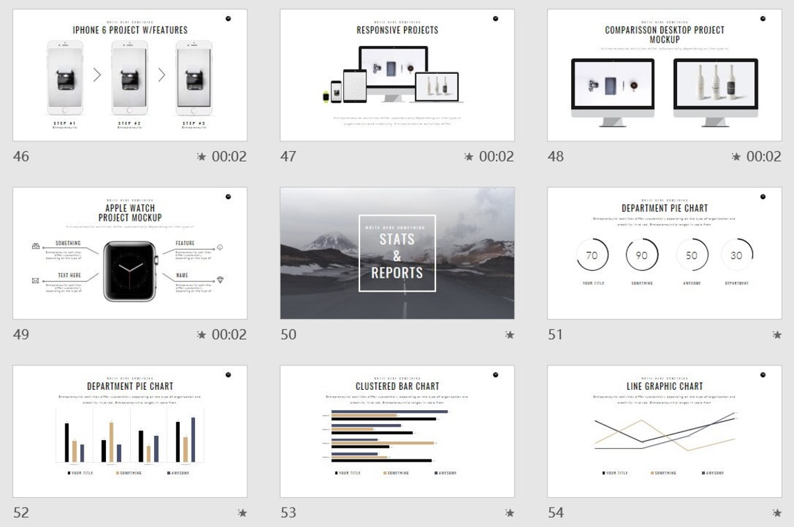 Minimal Modern Clean Business Powerpoint Template | Simple Company ...