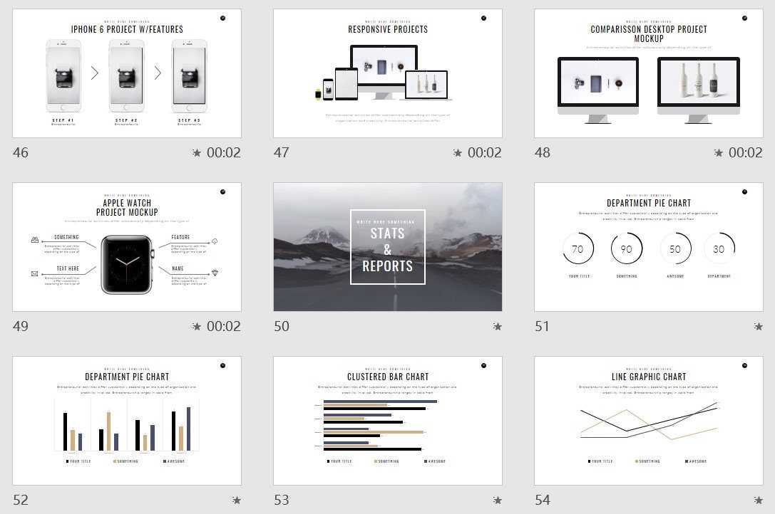 Minimal Modern Clean Business Powerpoint Template | Simple Company ...
