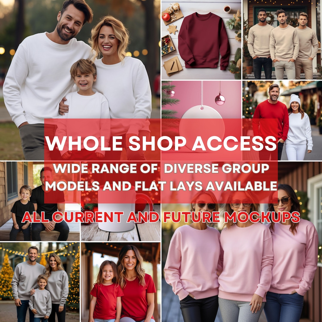 Whole Shop Bundle, Entire Shop Bundle, Whole Shop Mockup Bundle Gildan ...