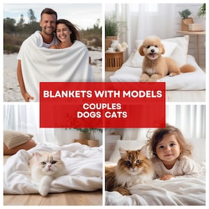 100+ Smart Blanket Mockup Bundle, Blankets Drag and Drop Mockup, Throw ...