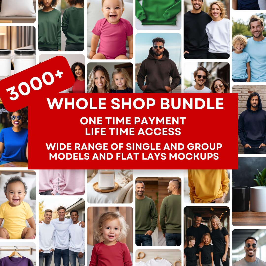 Whole Shop Mockup Bundle Entire Shop Bundle, Mockup Mega Bundle, Mockup ...