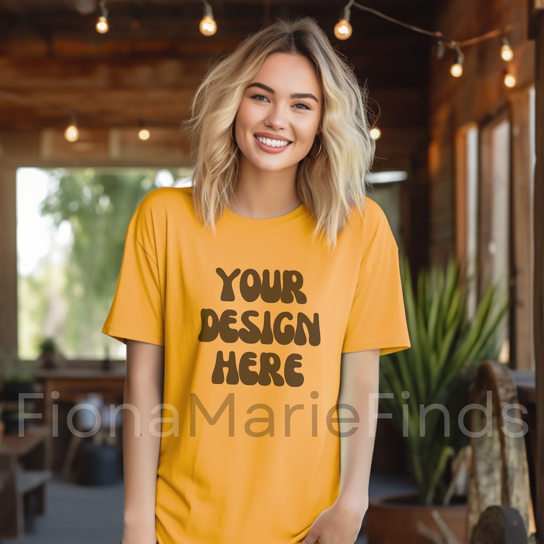 Citrus Comfort Color Mockup Bundle C1717, Oversized Citrus Comfort ...