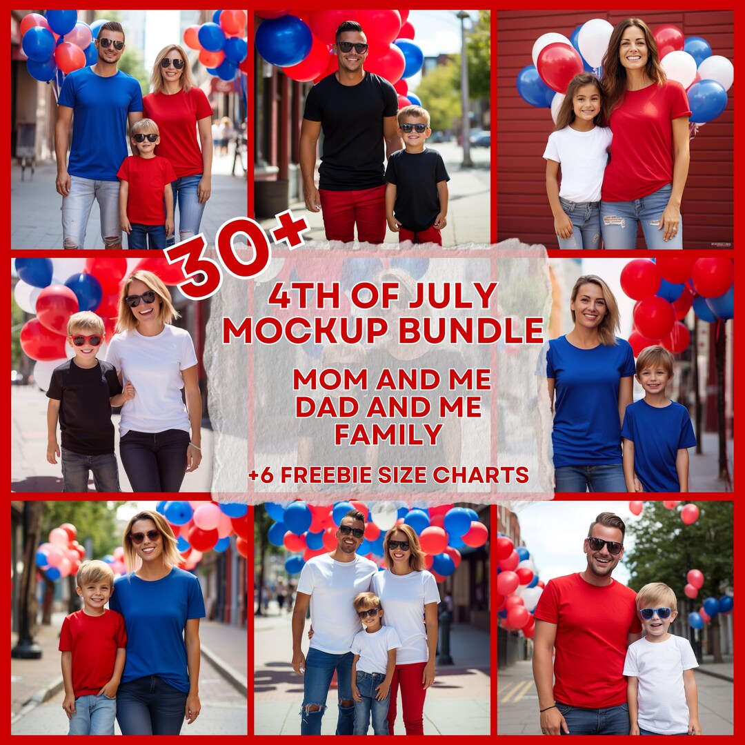 30+ 4th of July Mockup Bundle, July Fourth Family Mockups, July 4th Mom ...