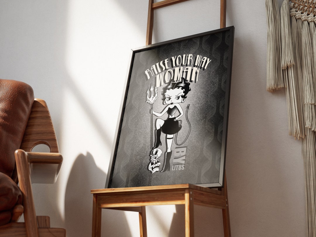 Artistic Poster, Digital Wall Art, Betty Boop Decor, Digital Download ...