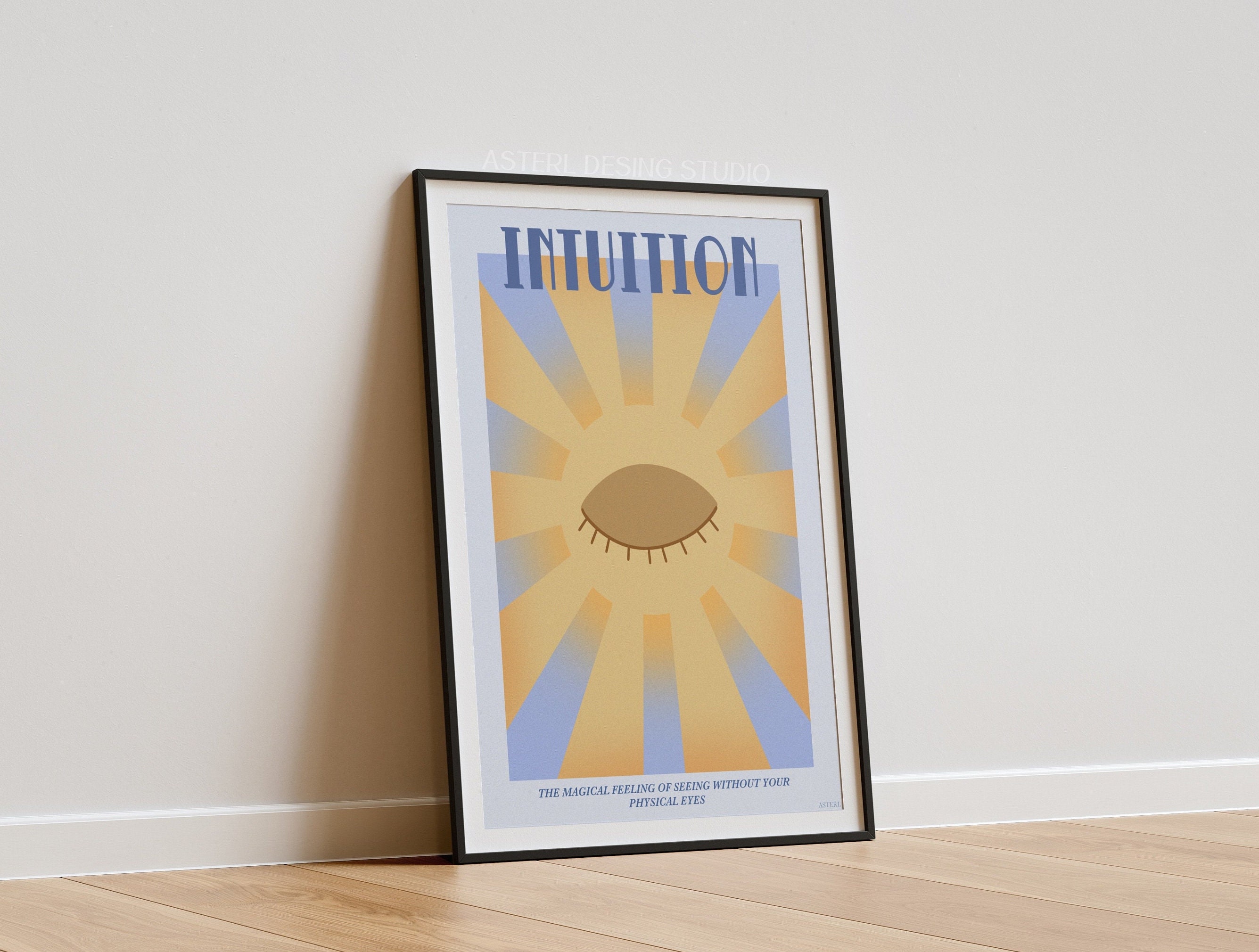 Spiritual Printable Illustration, Intuition Digital Poster, Minimalist ...