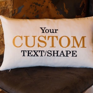 Custom Embroidery Pillow, Personalized Pillow, Bedding, Bedroom Decor ...