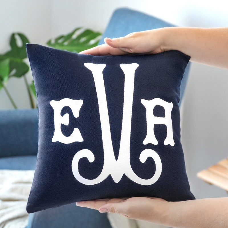 Monogram Pillow - Etsy