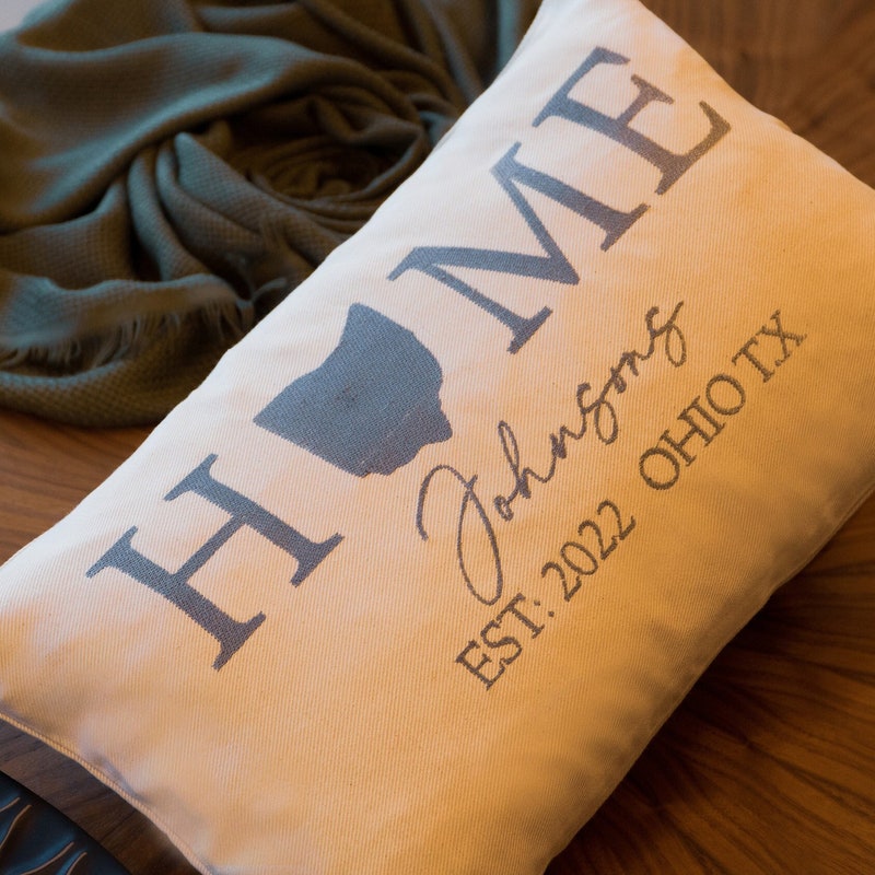 State Pillow - Etsy