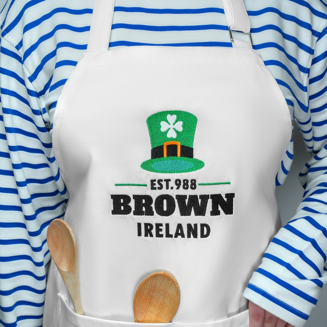Custom Ireland Dublin Cotton Cooking Apron, Irish Gift - Etsy
