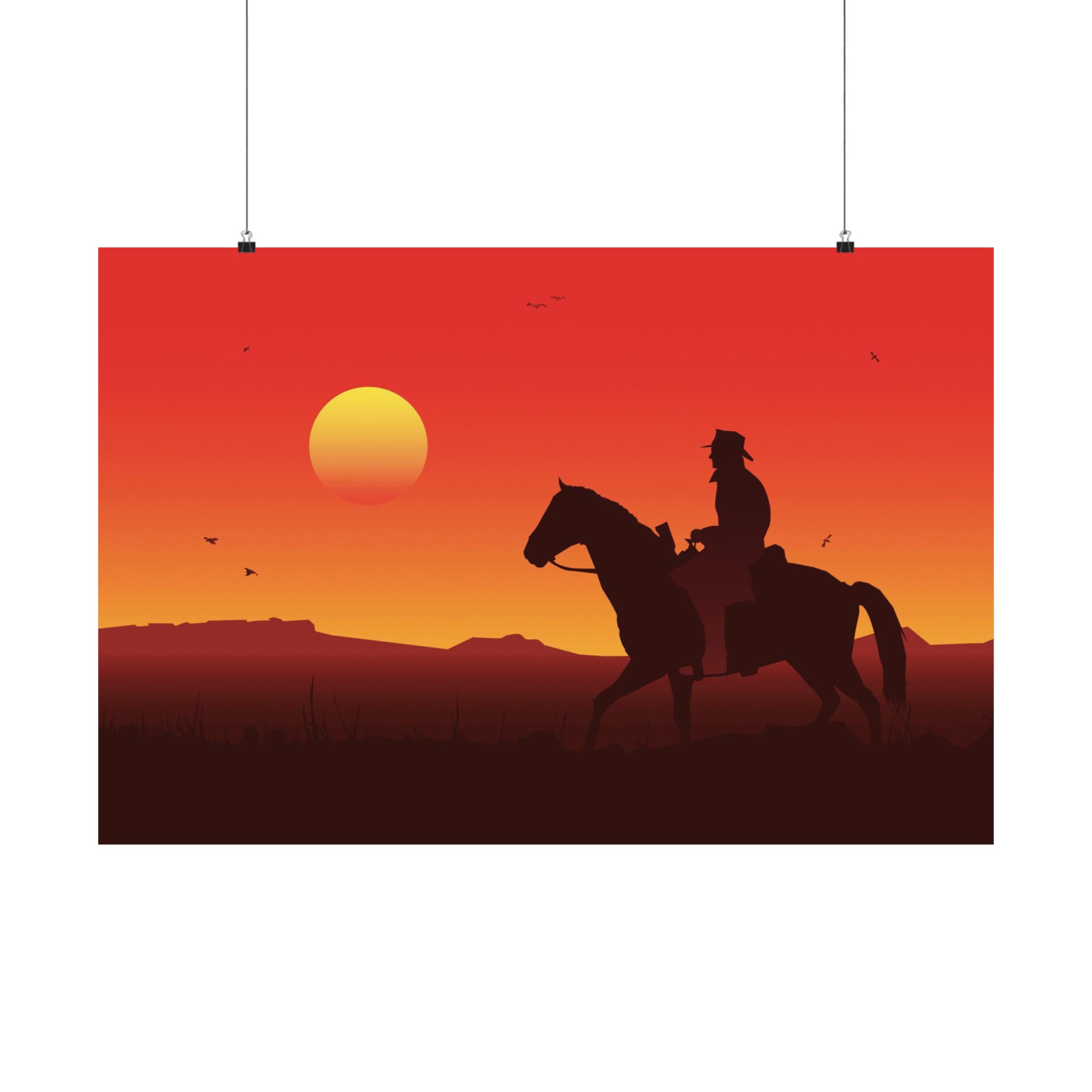 Red Dead Redemption Sunset Premium Matte Poster - Etsy