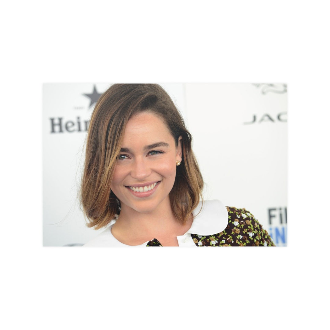 Emilia Clarke Smile 8k HD High Quality Satin Poster 210gsm - Etsy