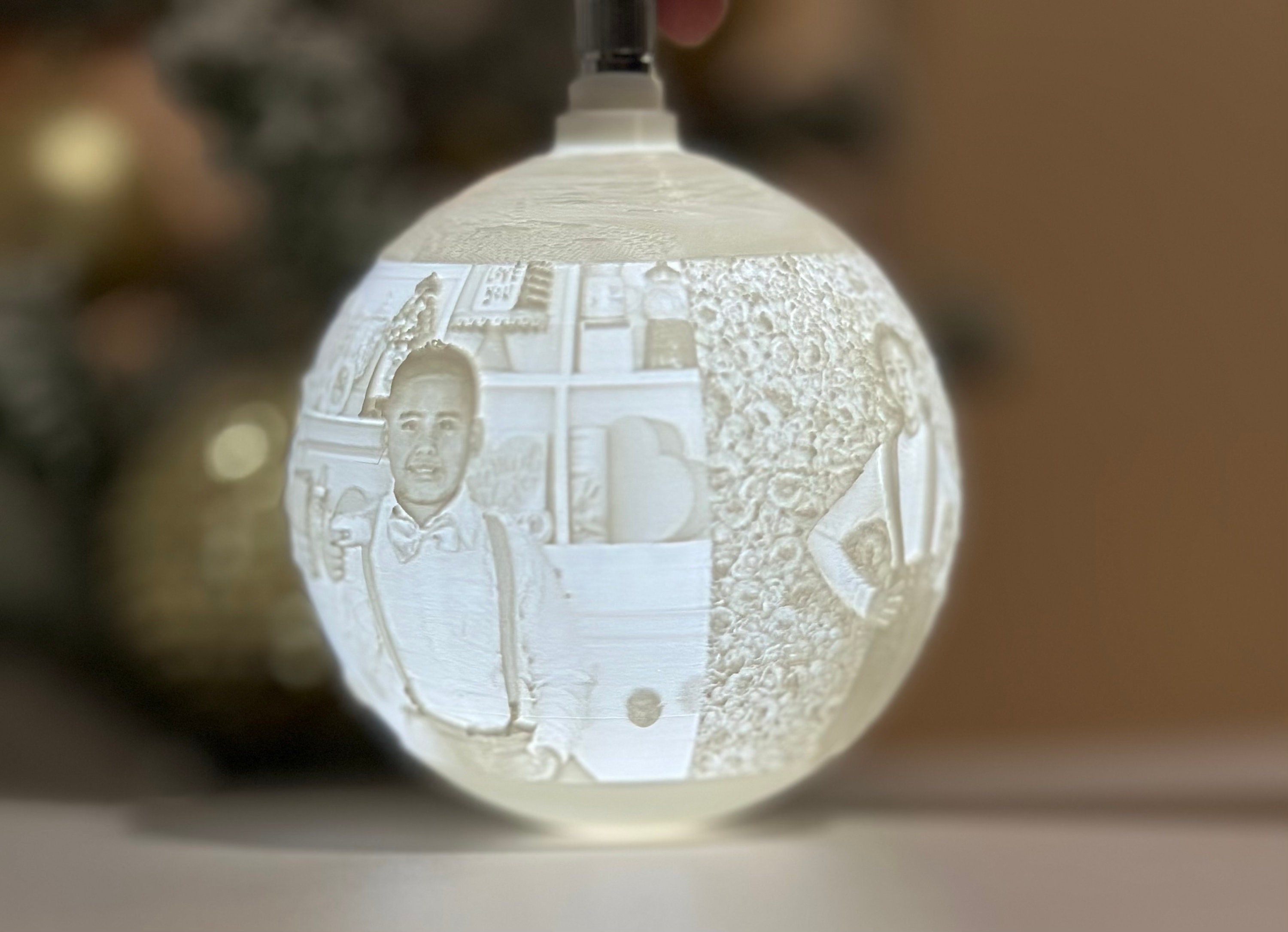 Custom Ornament, Personalized Photo, Lithophane, Christmas Gift ...