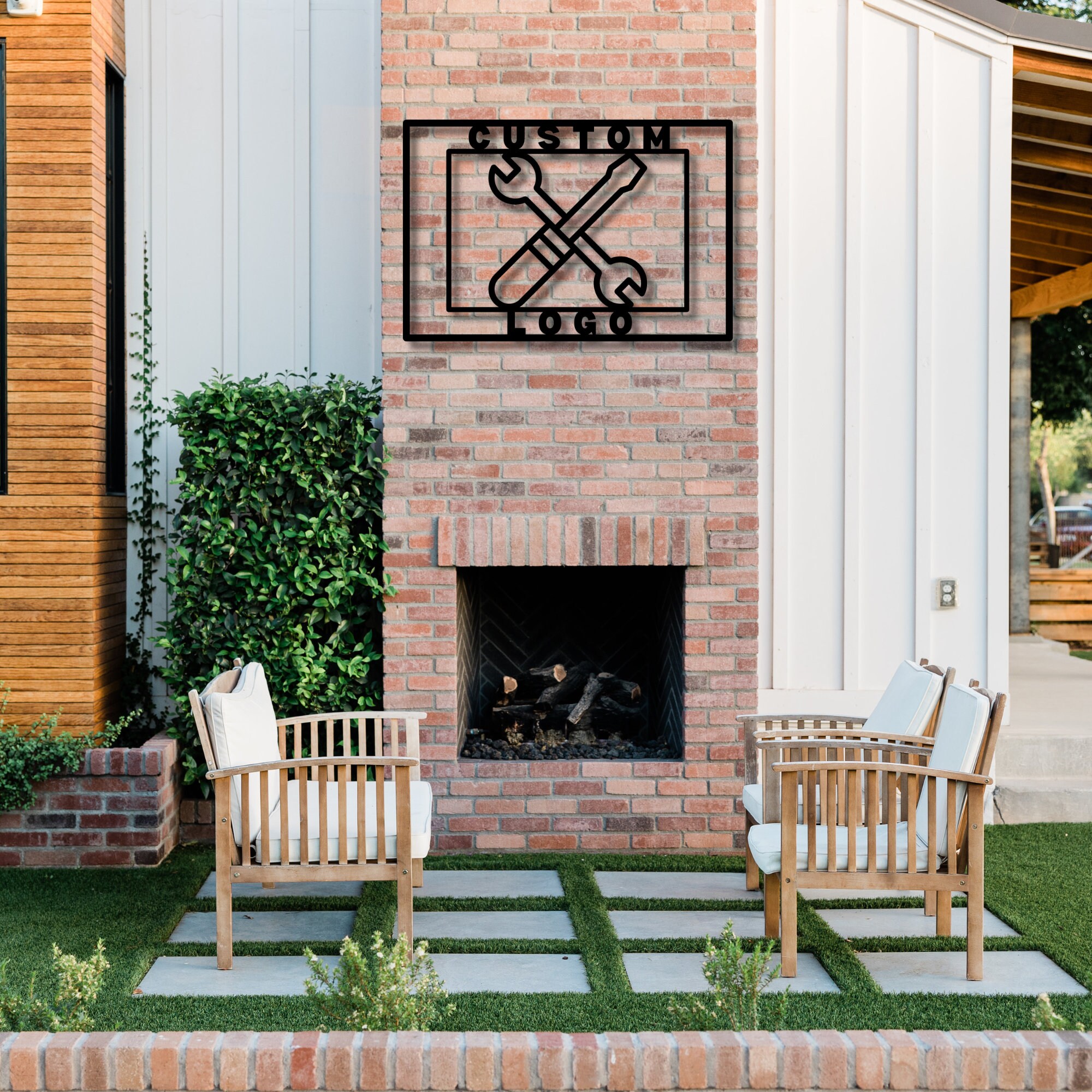 Custom Logo Sign, Your Custom Text Metal Sign,your Logo Here Sign ...