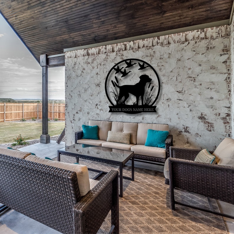 Custom Metal Hunting Dog Sign,home Decor,living Decor, Gift for Family ...