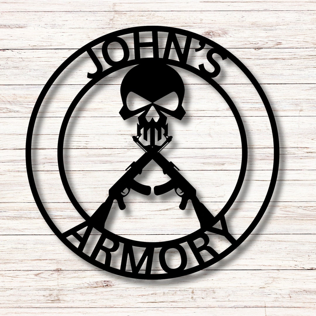 Custom Armory Sign, Personalized Armory Sign, Custom Mancave Sign ...