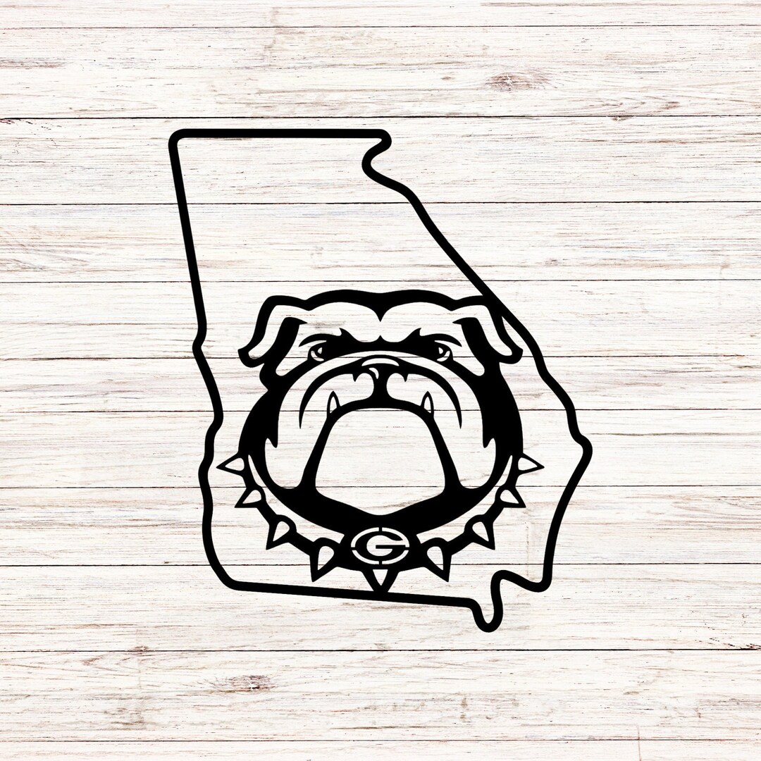 Georgia State Metal Sign, Georgia Bulldog, Georgia Football Sign ...