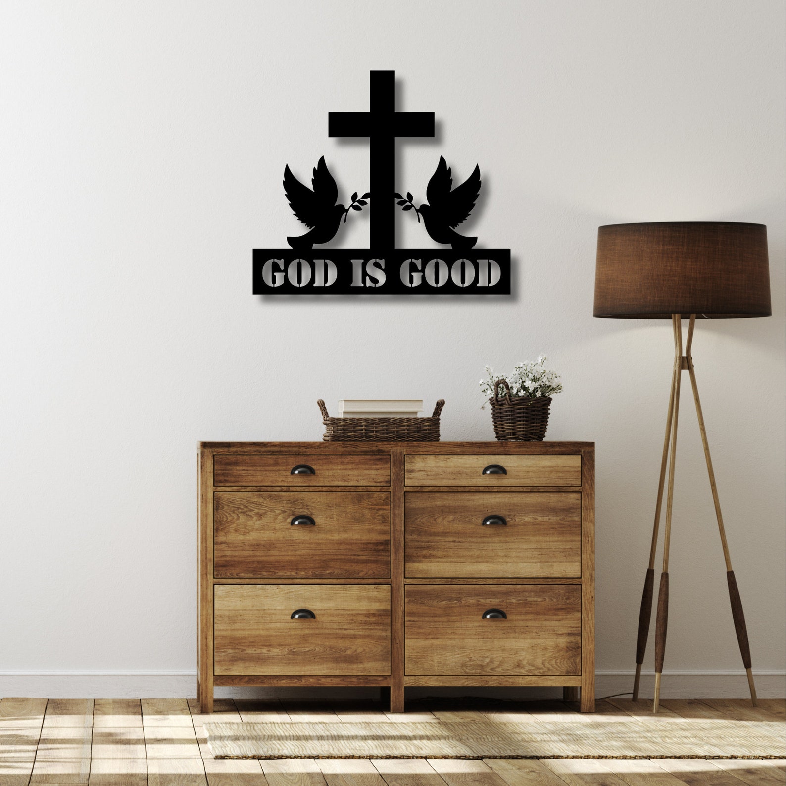 God is Good Metal Wall Art, God Wall Decor, Metal Wall Decor, Home ...