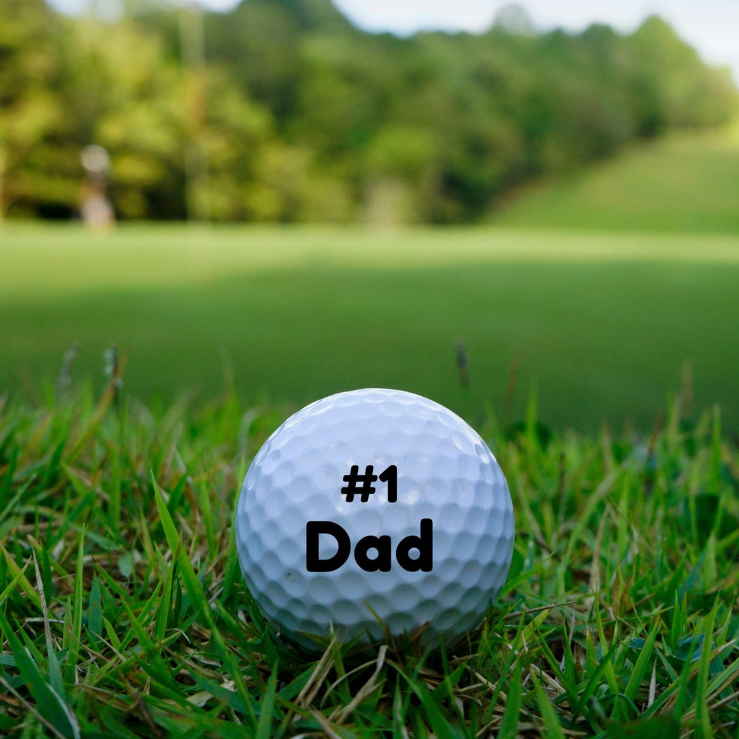 Personalized Custom Golf Ball - #1 Dad Golf Ball, Best Dad Golf Ball ...
