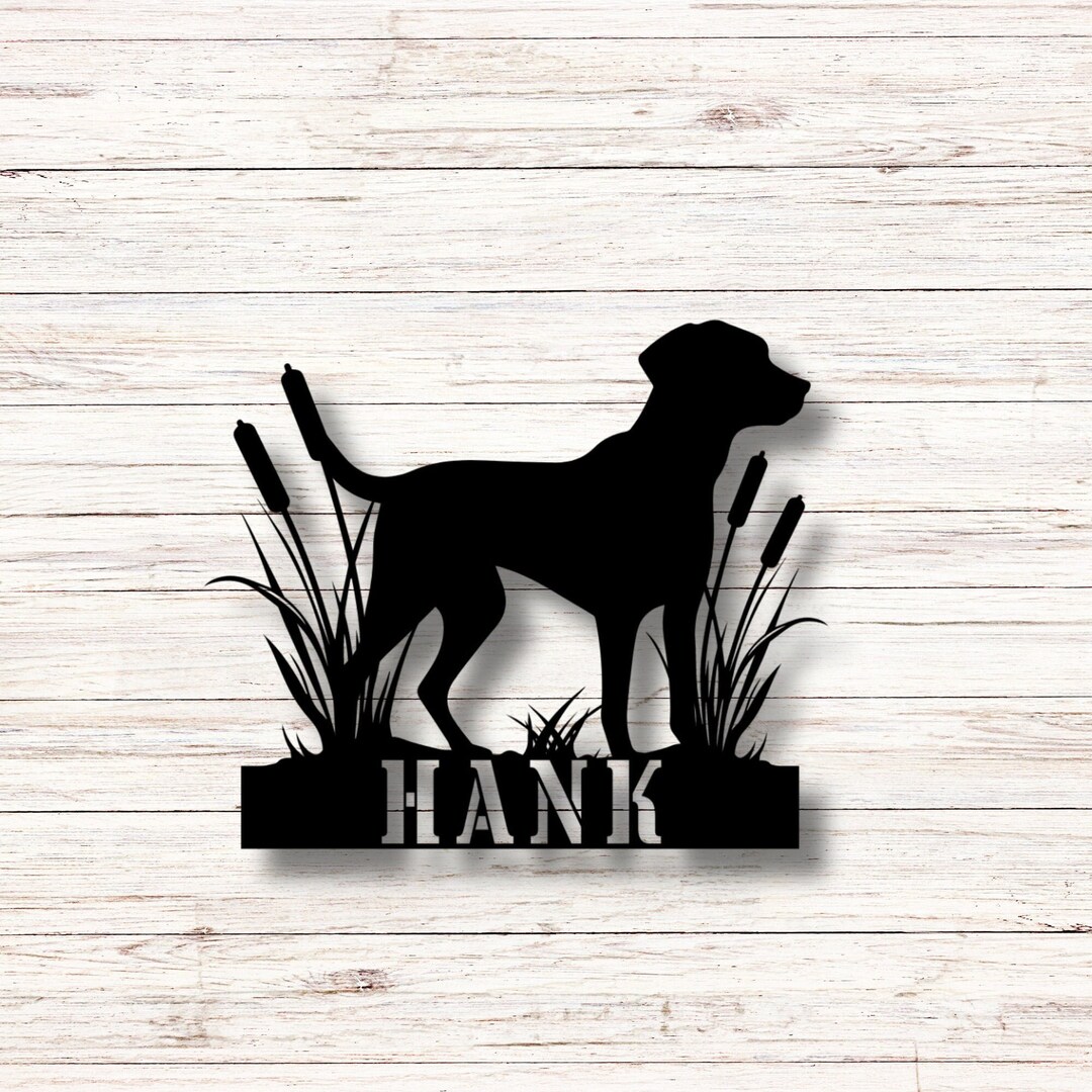 Metal Hunting Dog Sign: Custom Outdoor Decor - Etsy