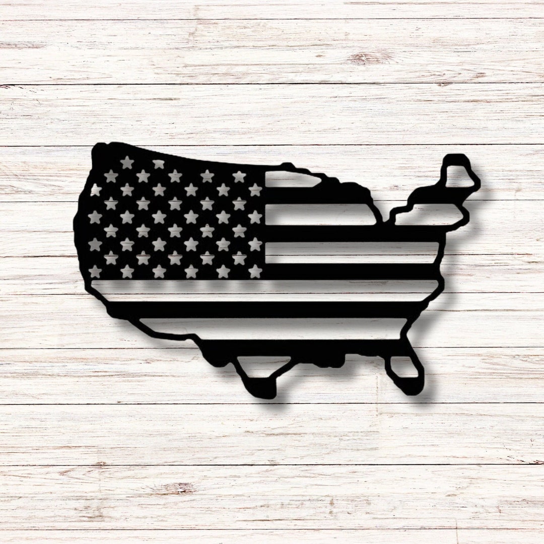 American Flag, Metal American Flag, Custom American Flag Sign, America ...