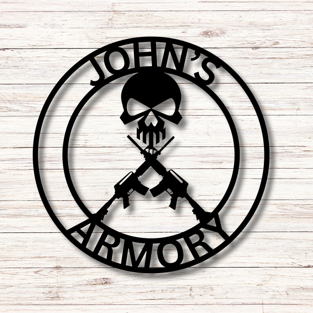 Custom Armory Sign, Personalized Armory Sign, Custom Mancave Sign ...