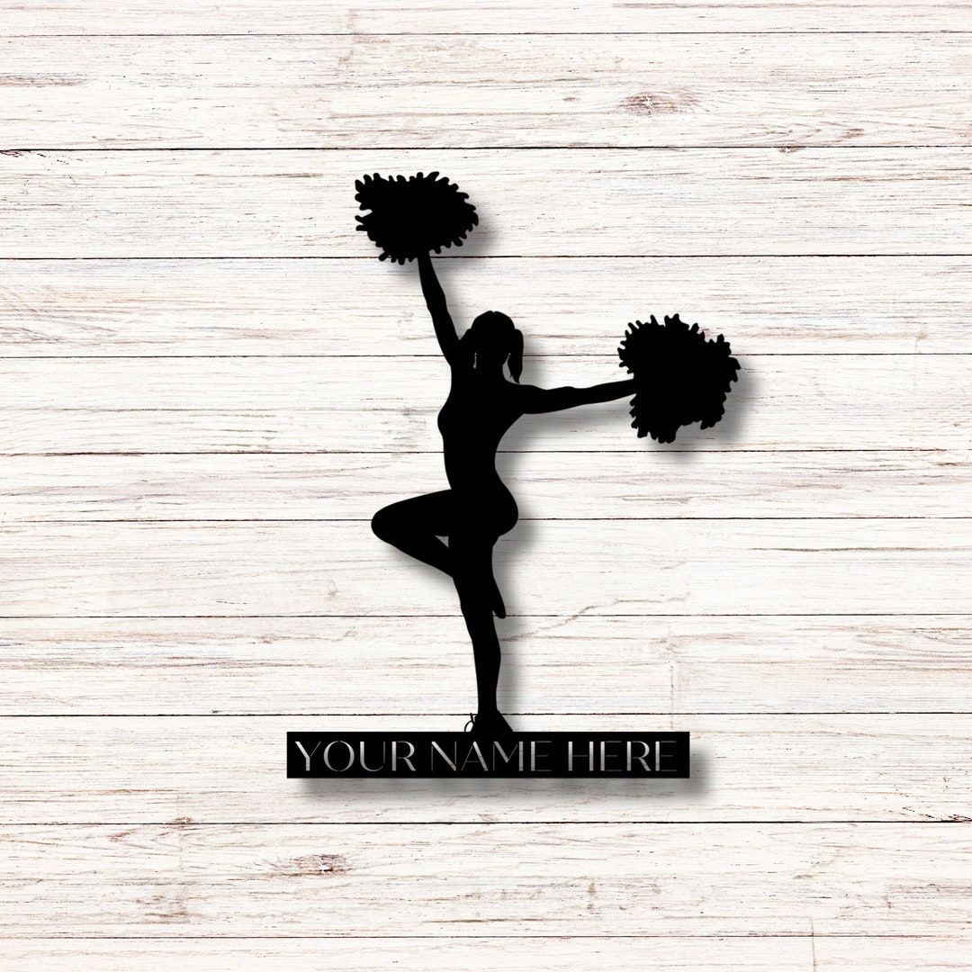 Custom Metal Cheerleader Sign,girl Sign,cheer Sign,kids Room Decor,home ...