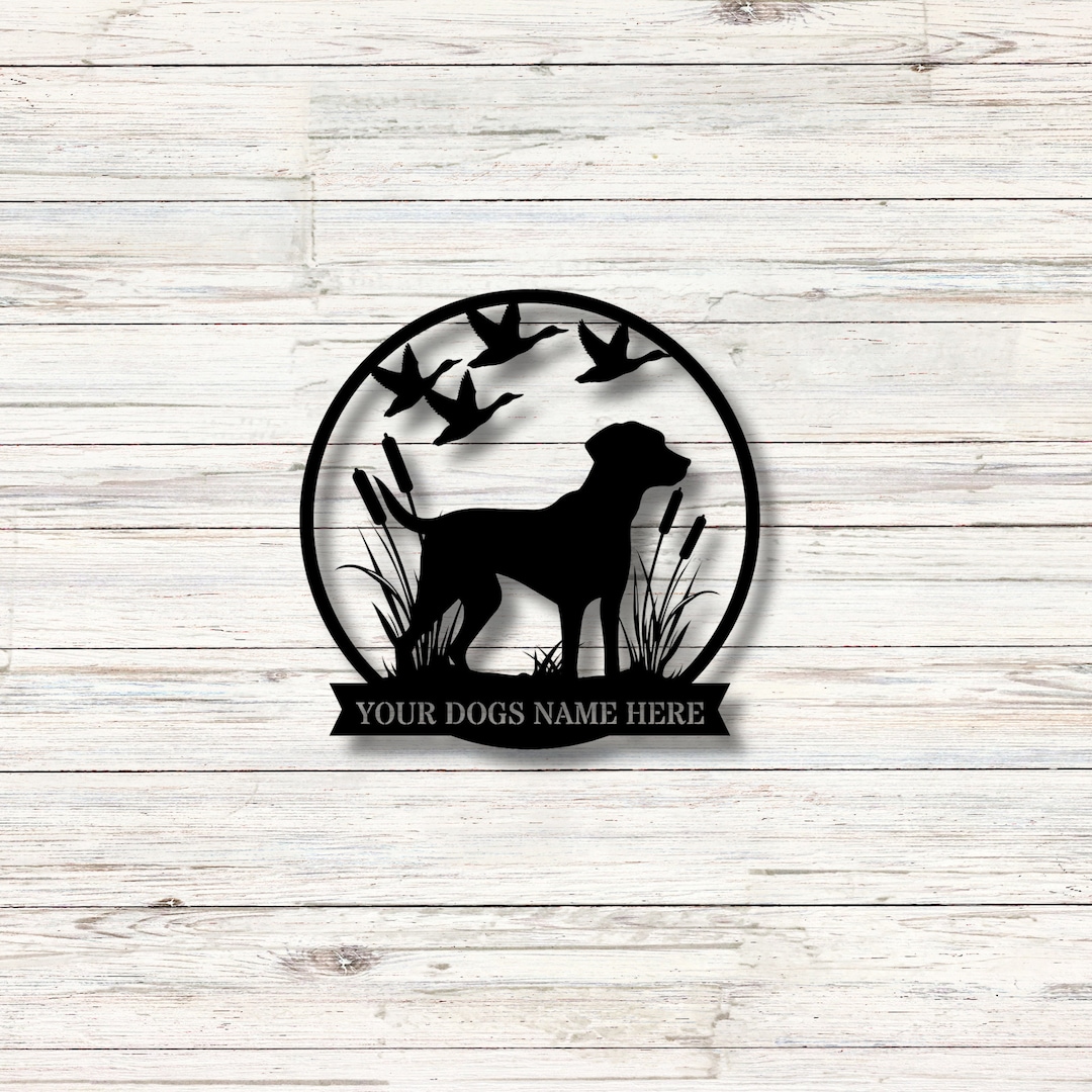 Custom Metal Hunting Dog Sign,home Decor,living Decor, Gift for Family ...